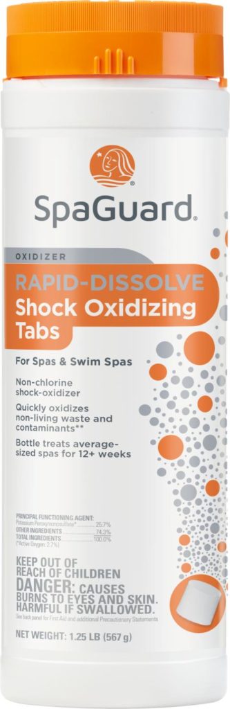 SPAGUARD RAPID-DISSOLVE SHOCK TABS 1.25# | Sabine Pools